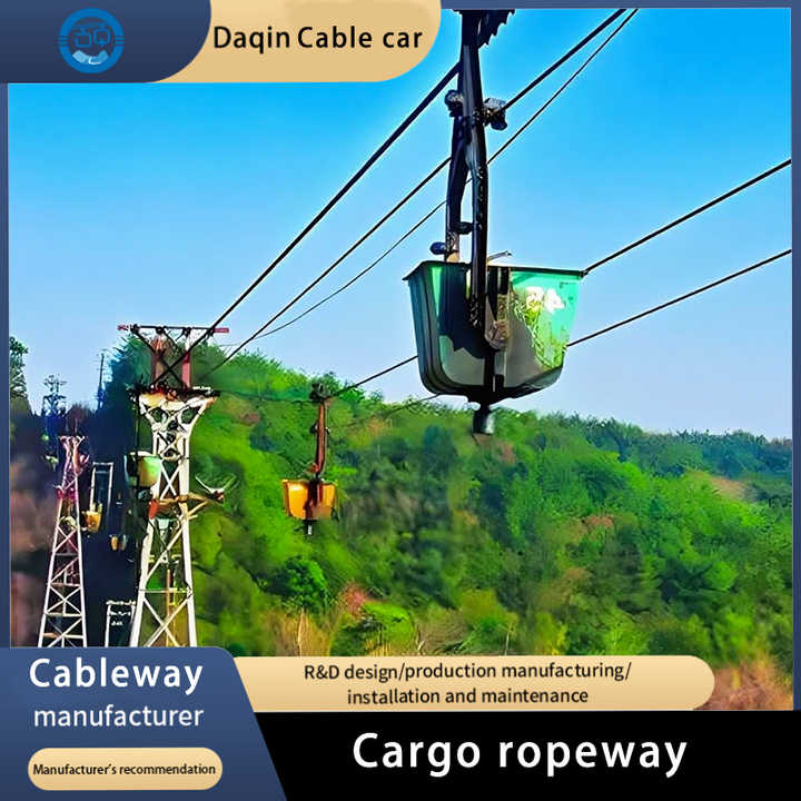 Daqin Heavy-Duty Outdoor Mining Aerial Tramway Gondola Lift Ropeway ...