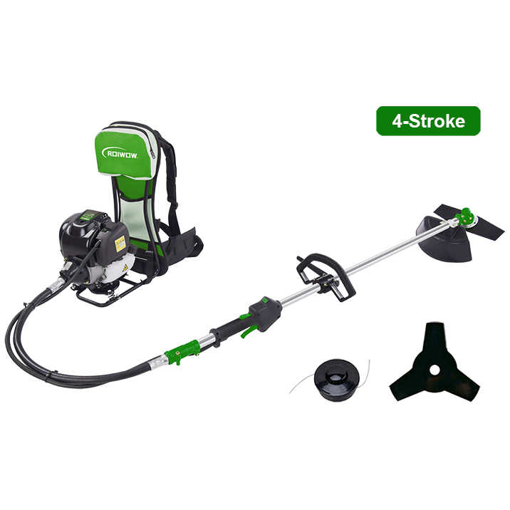 37.7CC Petrol Brush Cutter Backpack 4-Stroke Gas Grass Cutter String ...