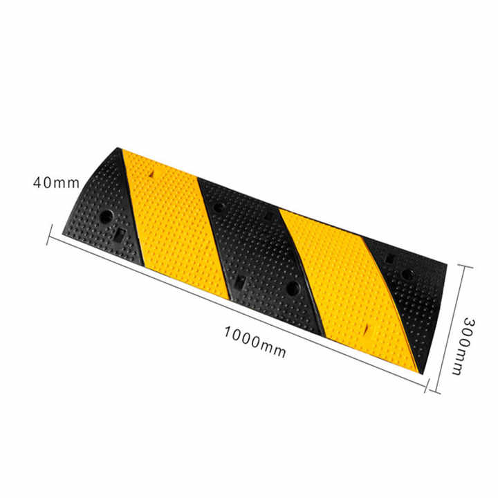 High Strength Driveway Rubber Speed Bumps Install Deceleration Strip ...