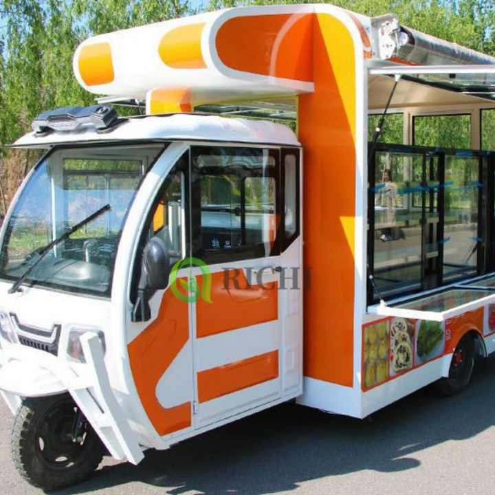 Custom Mobile Electric Tricycle Folding Food Cart - Richi