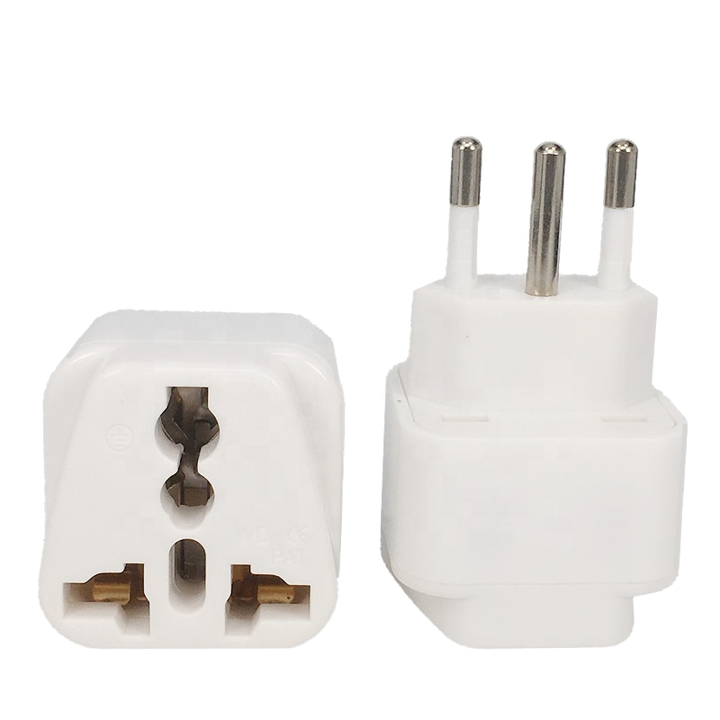 US Standard Adapter Plug with Socket 10A 2Pin GB Two Flat Pins IP44 ...