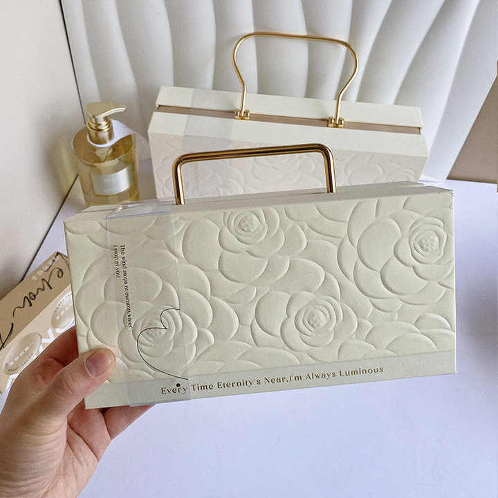 Luxury Gift Boxes - Embossed Flower Design Perfume Candle