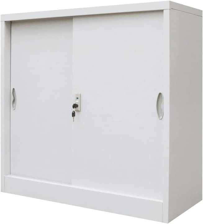 Office Cabinet with Sliding Doors - Durable & Adjustable