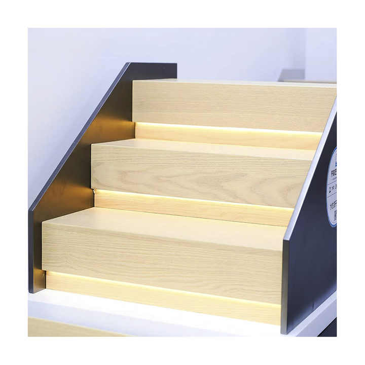 High-End White Oak Stair Tread for Vertical Circulation Staircase Space ...