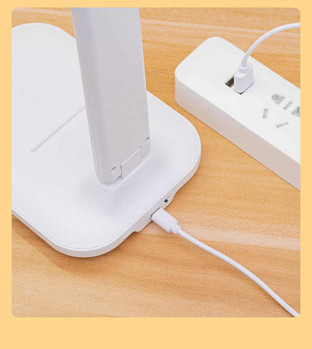 Folding Table Lamp USB Touch Dimmable Night Light for Students