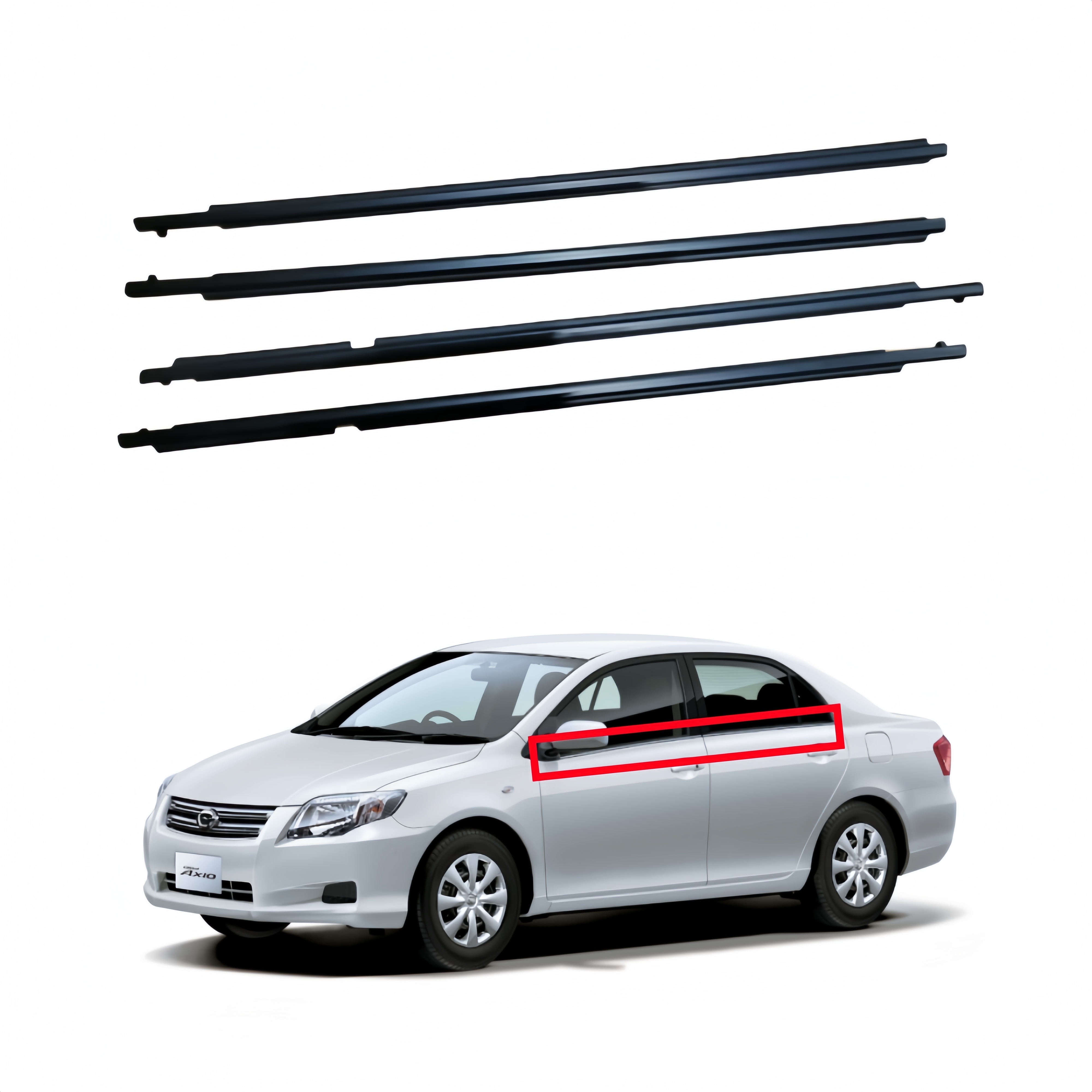 Toyota Corolla 2014 Weatherstrip Window Seal For -2018 - Waterproof ...