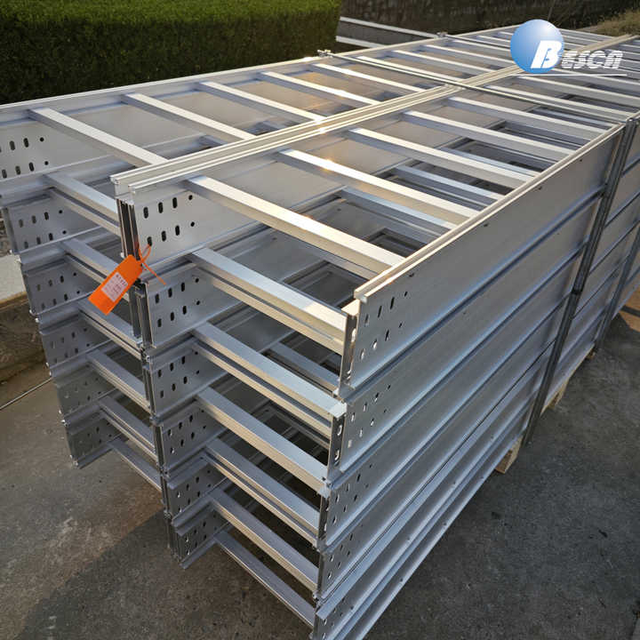 NEMA Standard 14" Wide Aluminum Cable Ladder 12'' Rung Spacing Cable ...