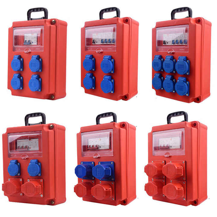 SXC EU Standard IP67 Waterproof Portable Combined Industrial Socket Box German Power ...