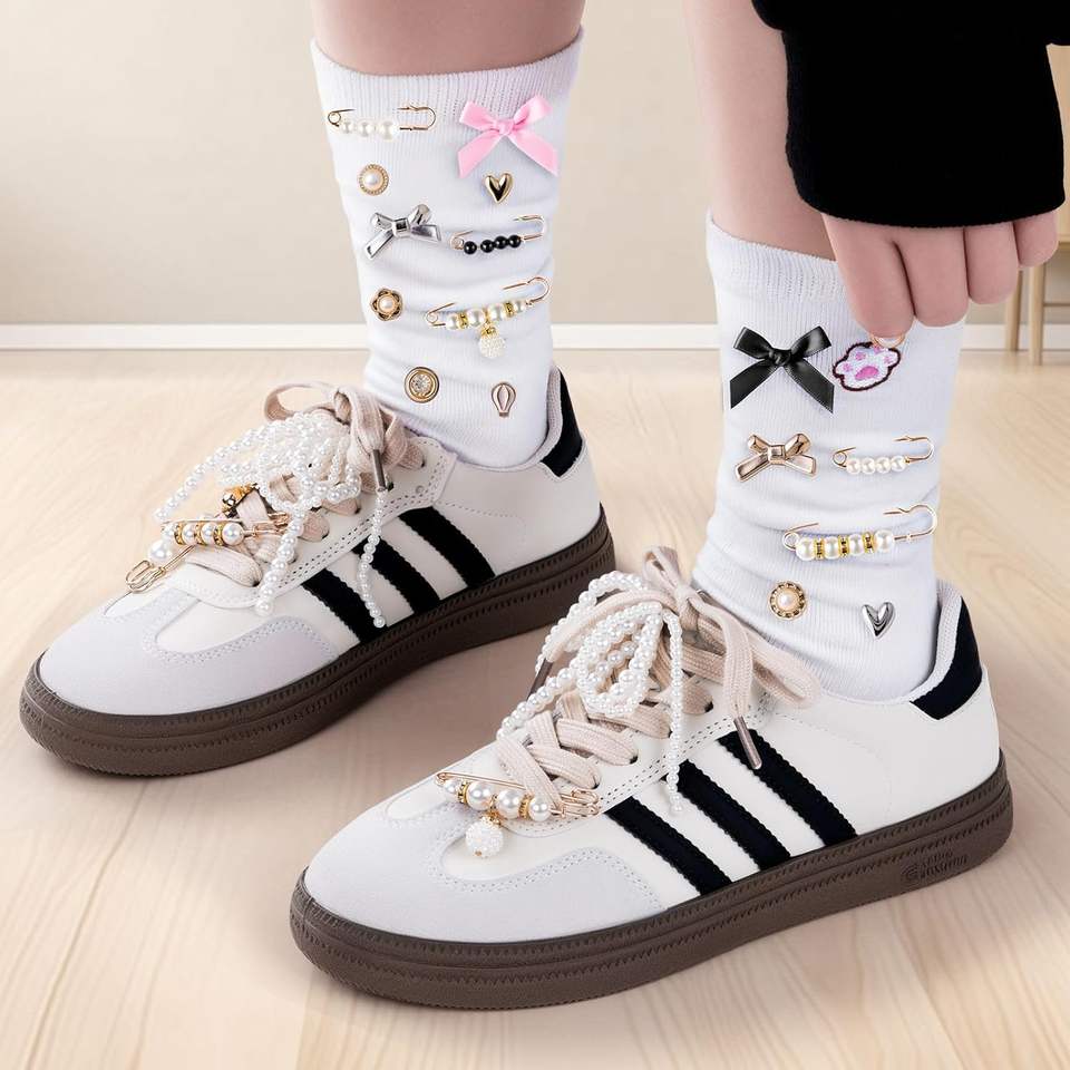 RQAYE 50pcs Alloy Metal Shoe Charms for Sneakers & Accessories-DIY ...