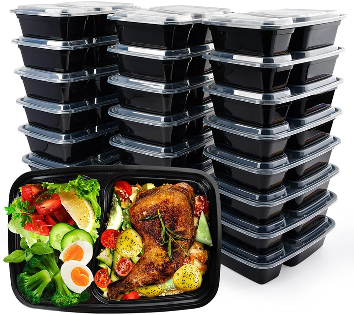 33oz Meal Prep Containers - Durable, Transparent Bento Boxes