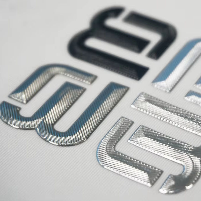 3d Custom Embossed/Debossed Metallic Logo TPU Patches for Clothing ...