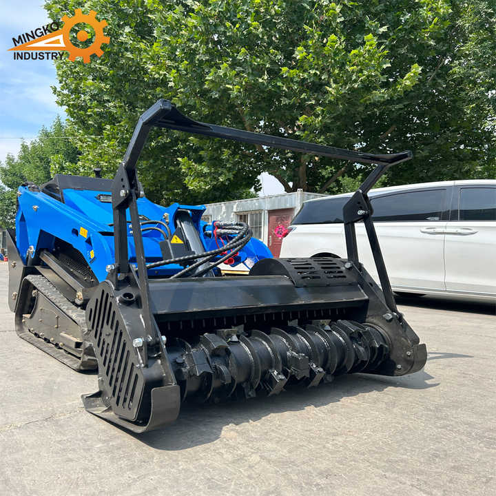 Mini Skid Steer Loader with 36 Inches Forest Mulcher for Sale