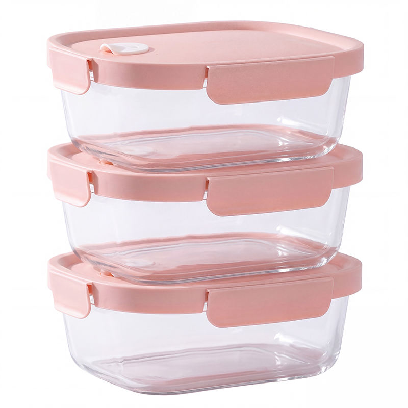 Microwave Meal Prep Container Glass Food Storage Bento Lunch Box Glass ...