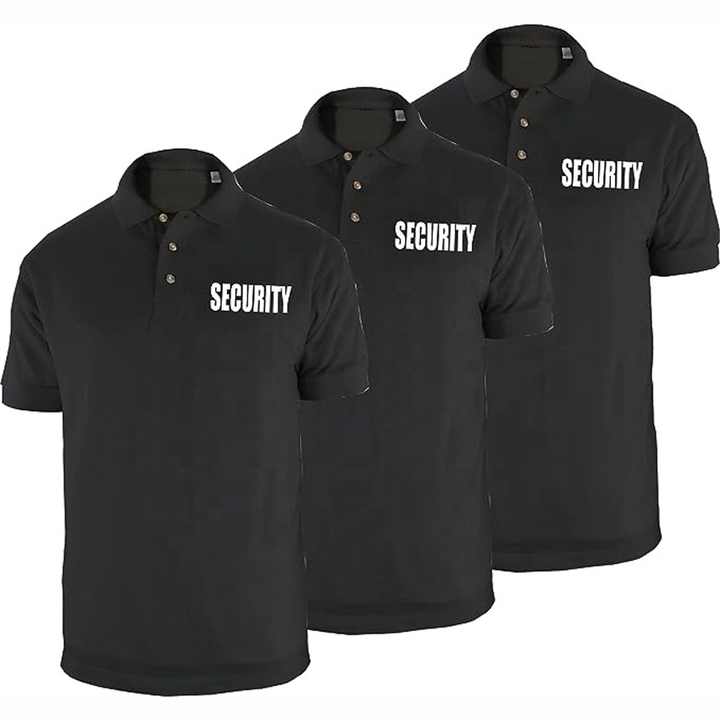 Wholesale Custom Security Poly Cotton Tactical Security Polo Shirts