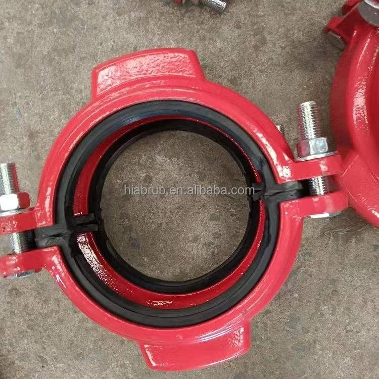 Fire Pipe groove Clamp Ductile Iron Rigid Steel Clamp Pipe Hoop Fire ...