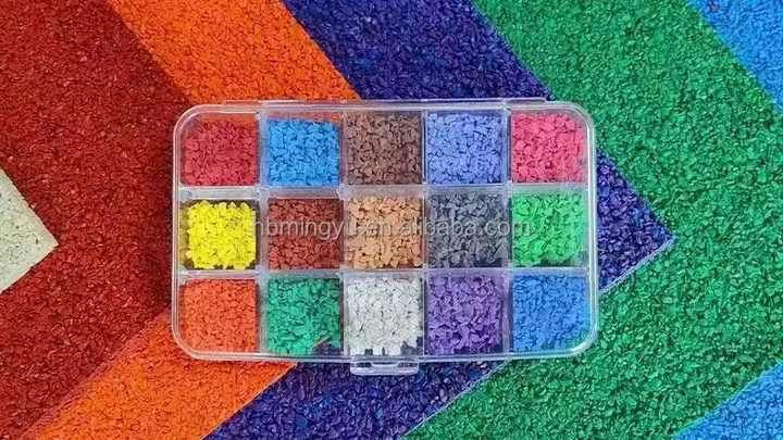 Epdm Rubber Mulch Colorful Granules for Children Outdoor Flooring ...