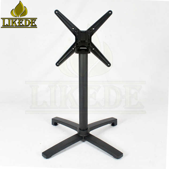 Aluminium Metal Outdoor Folding Table Base Matt Black Folding Table ...