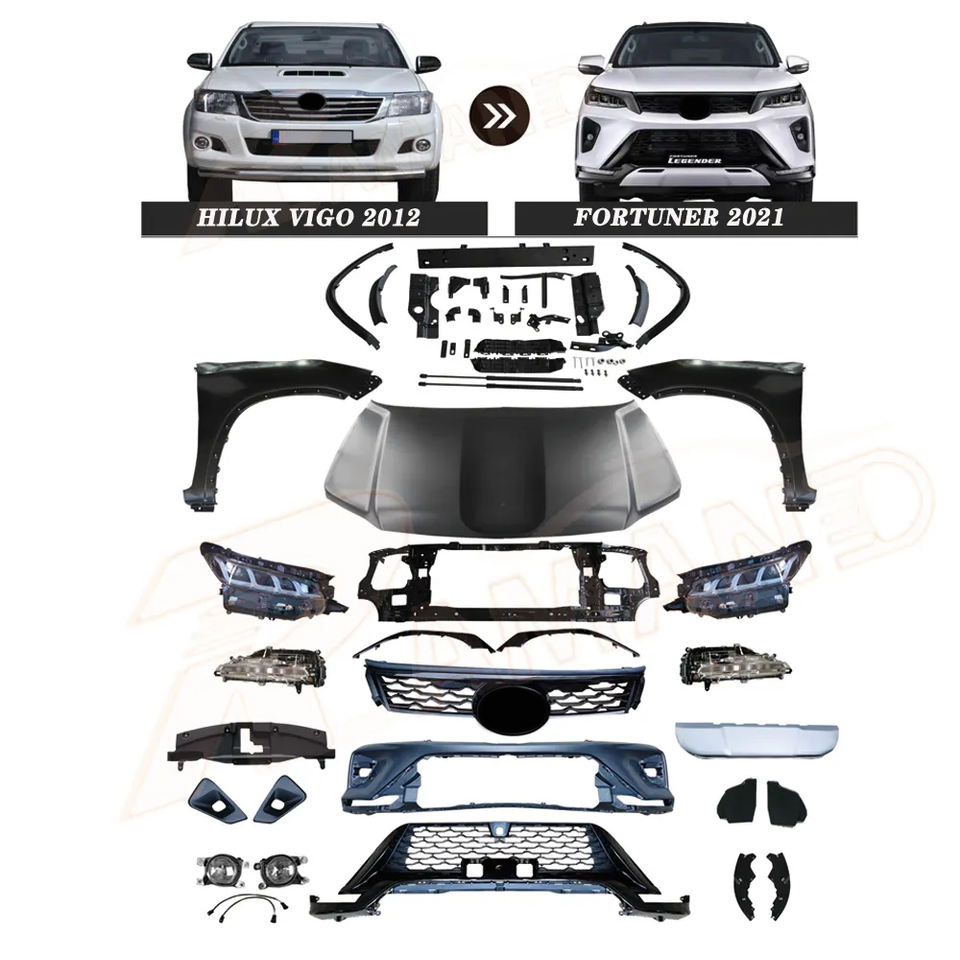 Facelift Upgrade for 2012-2015 Toyota Fortuner to 2023 Legender Body ...