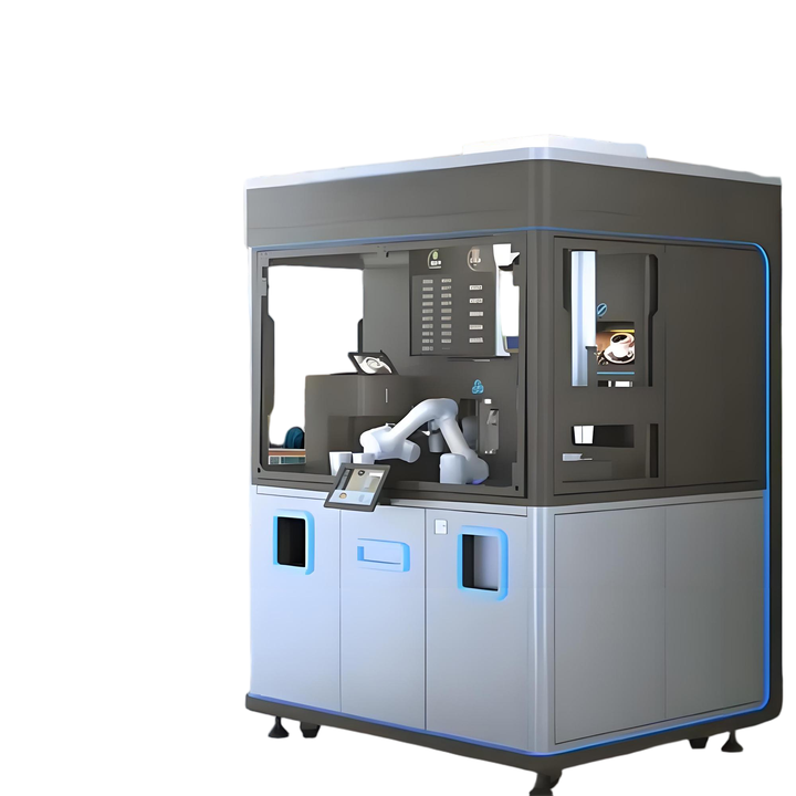 6 Axis Robot Full Robotic Coffee Barista System Coffee Robot Vending ...