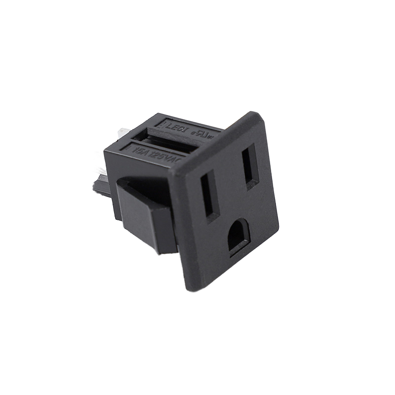 15A 250V AC Power Inlet Embed Uk Plug Female Industrial 3pin Wall ...