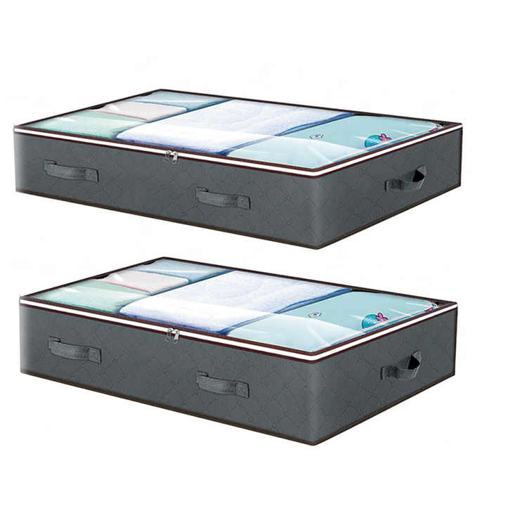 Foldable Under Bed Bags Large Under Bed Storage Boxes Thick Breathable ...