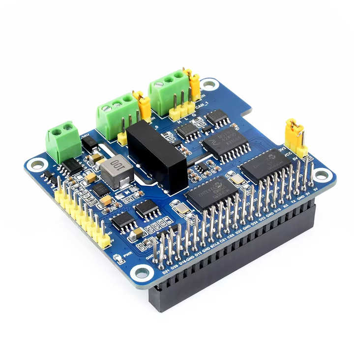 Waveshare 2-Channel Isolated CAN Bus Expansion HAT for Raspberry Pi
