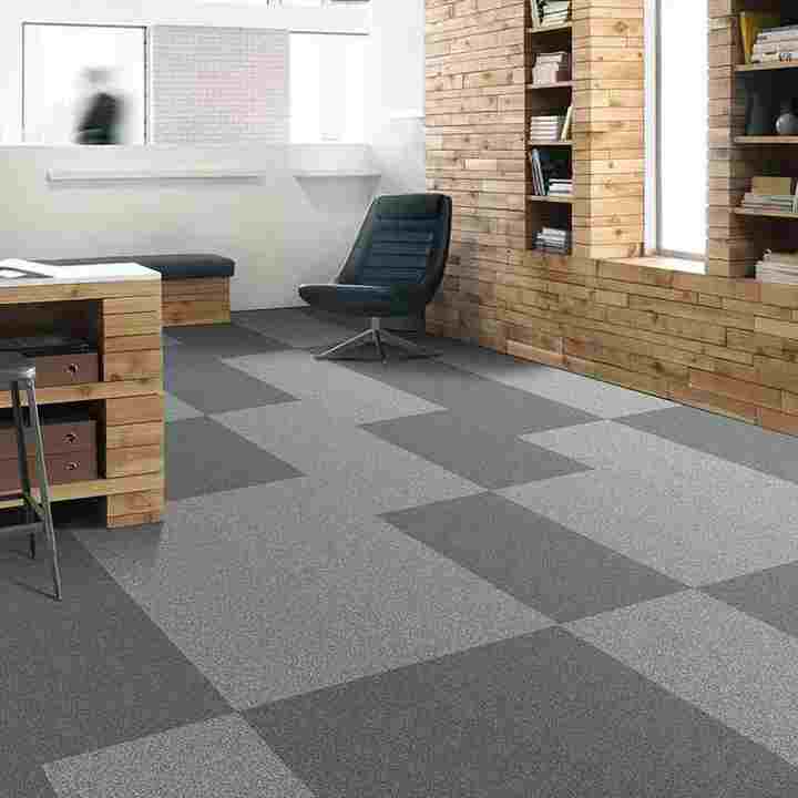 High Quality 50*50cm Commercial Pvc Carpet Solution Dyed Nylon Carpet ...