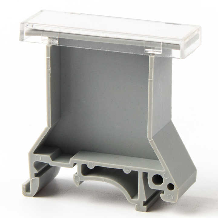 DIN Rail Marking Terminal Block Accessories - UBE/D Gray B2