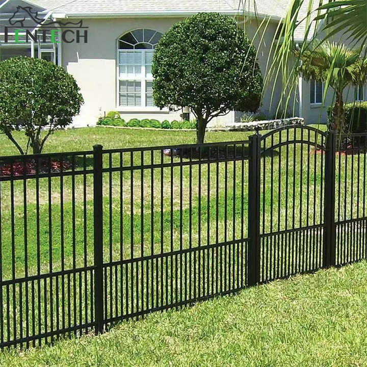 Fentech Black Aluminium Fence Metal Garden Dog Pet Puppy Fence Panels ...