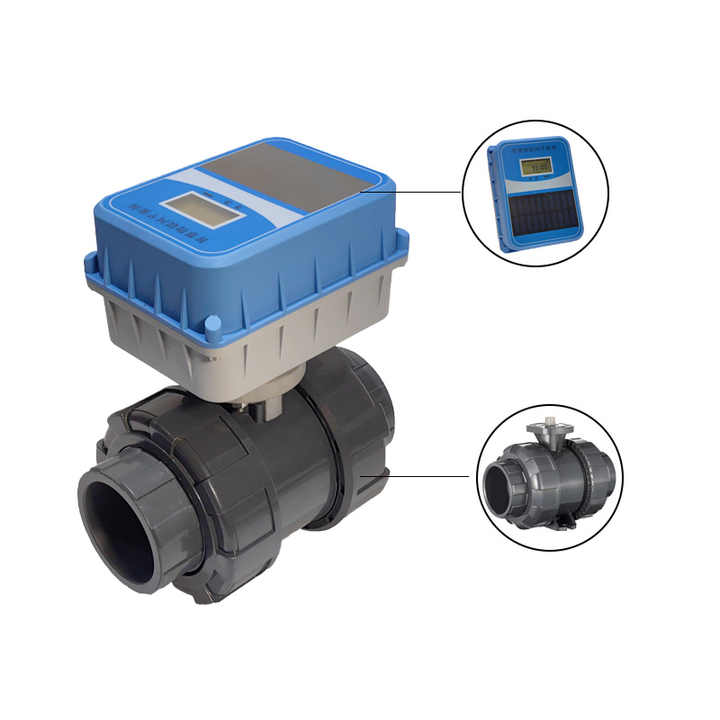 DN20 PVC Electric Solar Powered Smart Irrigation Water Valve with ...