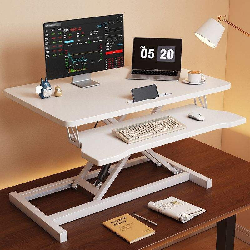 Modern Design Pneumatic Lifting Computer Desk Adjustable Elevating Rack ...