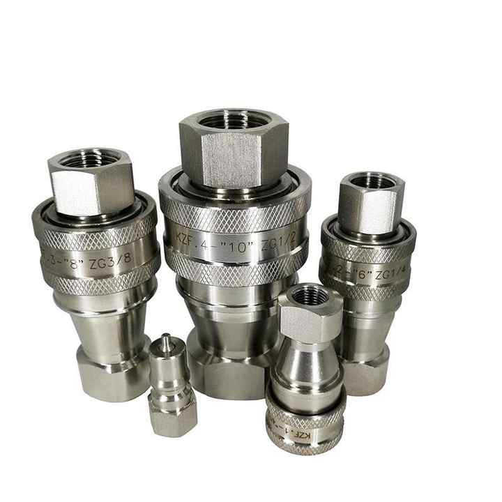 KZF Hydraulic Quick Coupling SS304 - High Pressure & Temperature