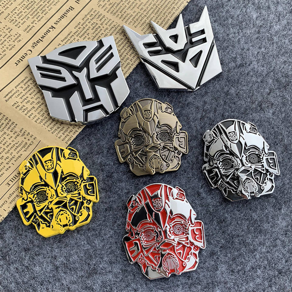 Car Sticker Metal Transformers Autobot Logo Sticker Decoration ...