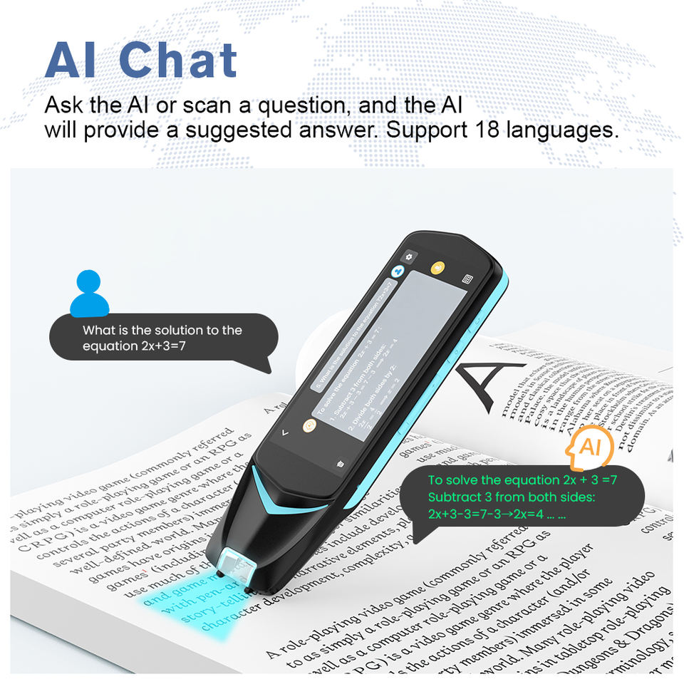NEWYES Hot Selling AS1505 Touch Screen 112 Language Voice AI Translator ...