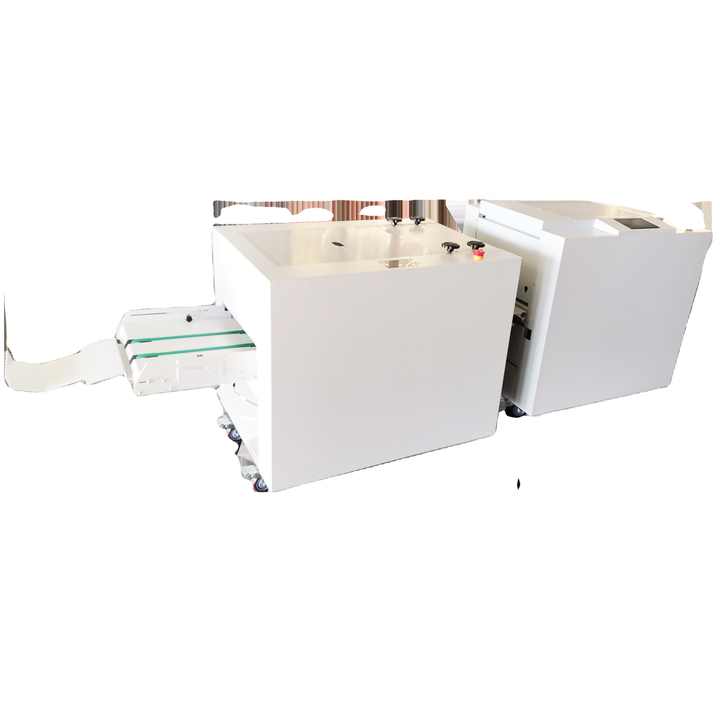 CYRD490+RD290 vertical automatic paper folder machine SADDLE STITCH ...