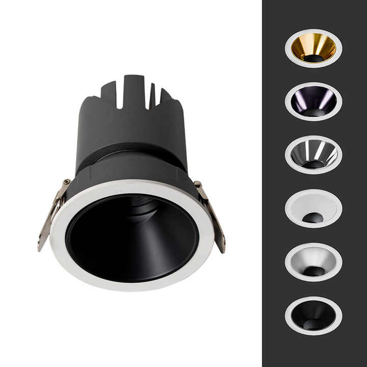 Aisilan Ip44 IP65 DALI Dimmer 7w Adjustable Chrome Trimless Recessed ...