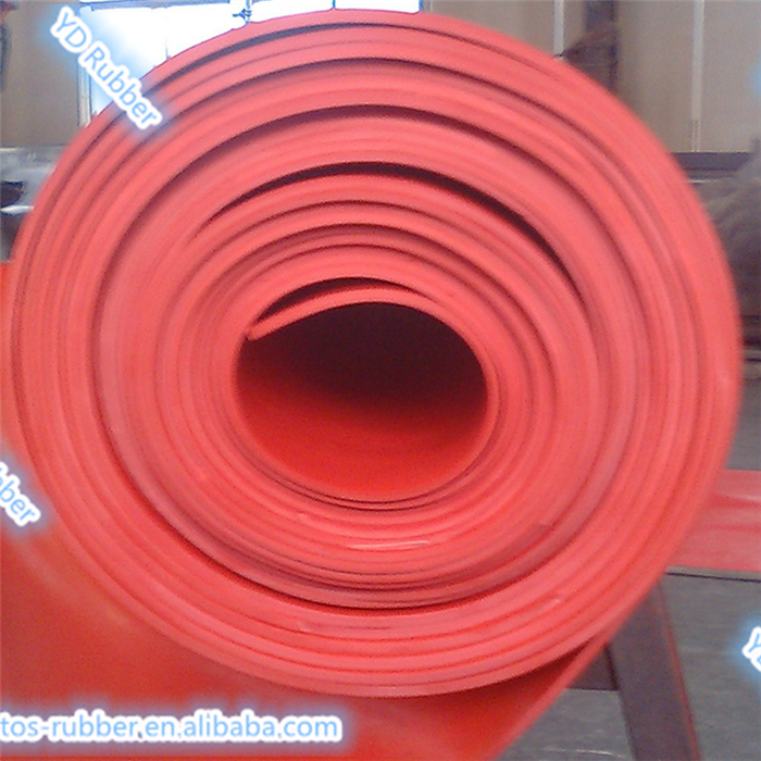 Red Color Rubber Mat Insulation - NR Natural Rubber Sheet