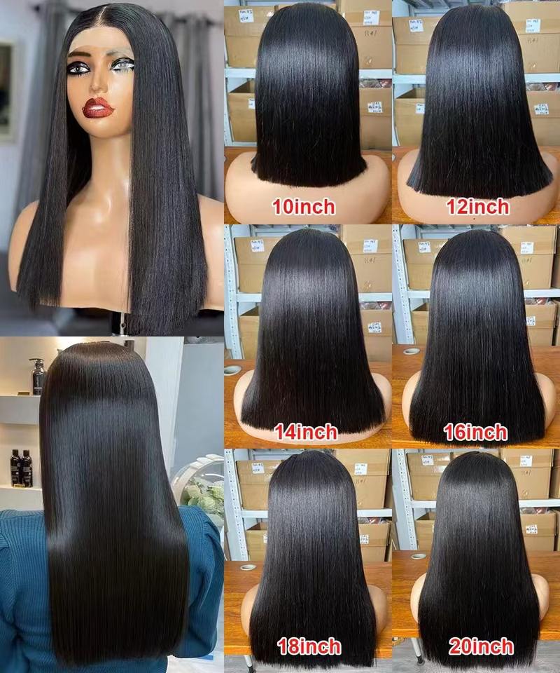 Double Drawn Straight Lace Front Wig | 5x5 Lace with Premium Human Hair ...