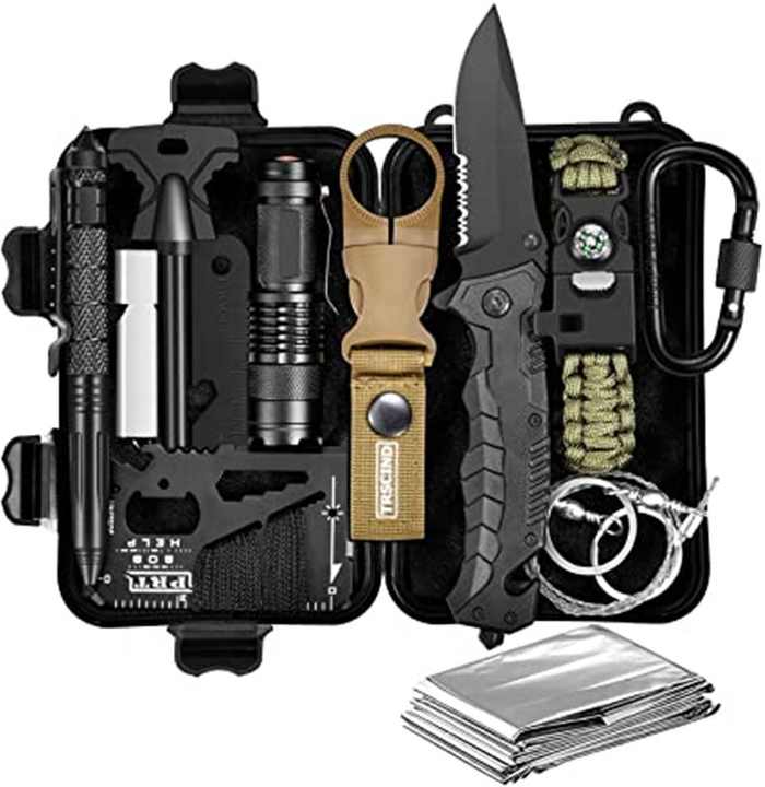 19-in-1 Tactical Survival First Aid Kit & Camping Tools - Oem Available