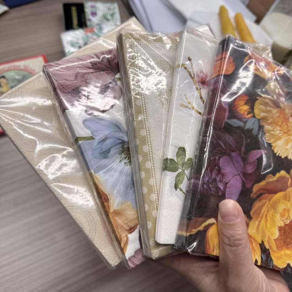 Customised Printed Pocket Restaurant Biodegradable Bulk Tissue Paper ...
