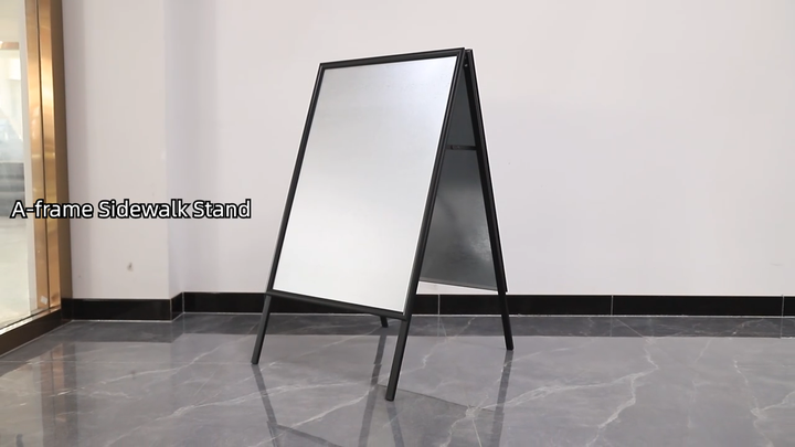 CYDISPLAY Foldable Modern 25mm Sidewalk Sign Snap Frame A-Frame Stand ...