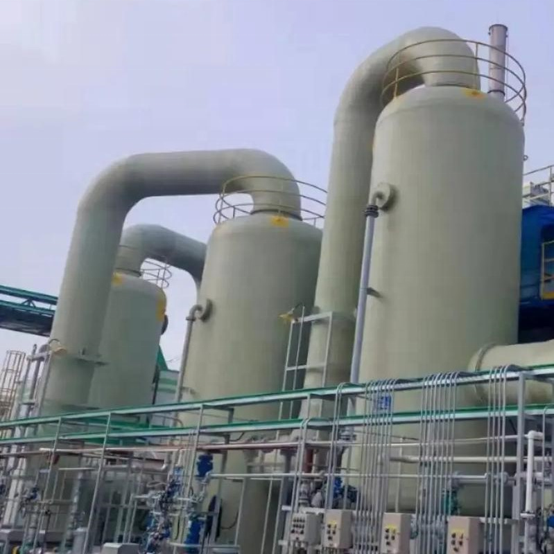 Chemical Plant Waste Gas Treatment Sulfuric Acid Mist Absorption Alkali ...