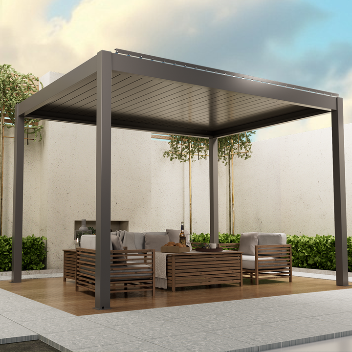 Prefab Terraced House Room with Outdoor Aluminum Metal Frame Aluminum ...