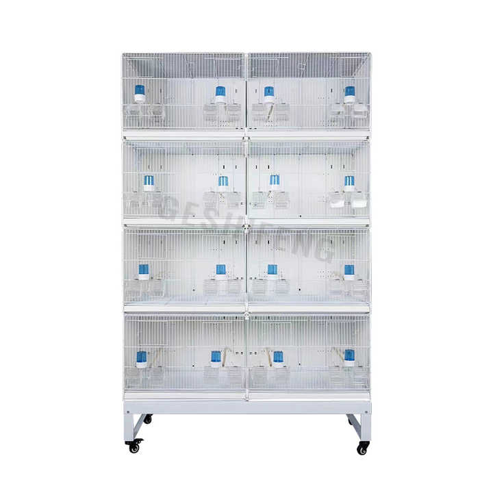 Carton Package 4 Layer Stackable Collapsible White Wire Canary Breeding ...