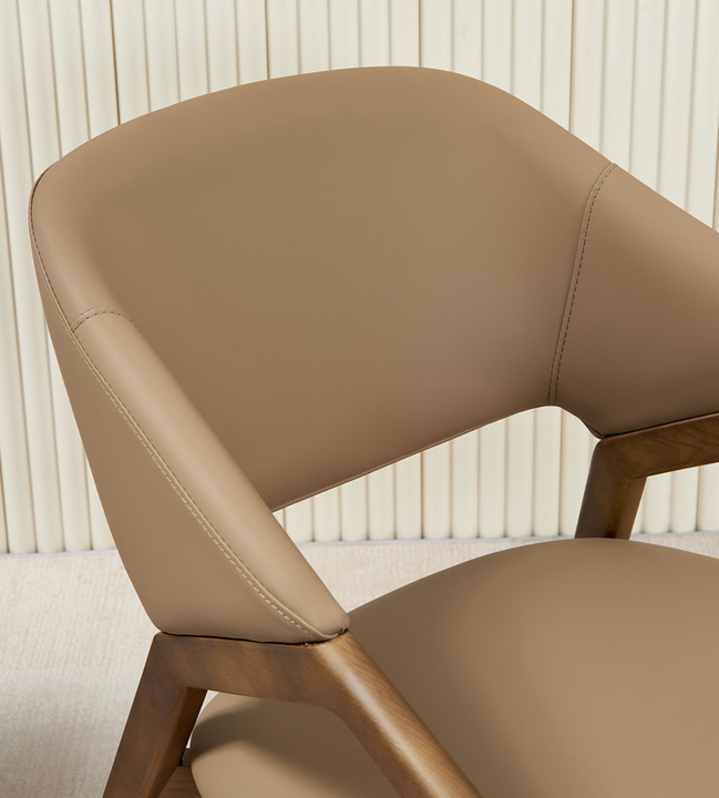 Wholesale Design Modern Solid Wood PU Leather Dining Room Restaurant ...