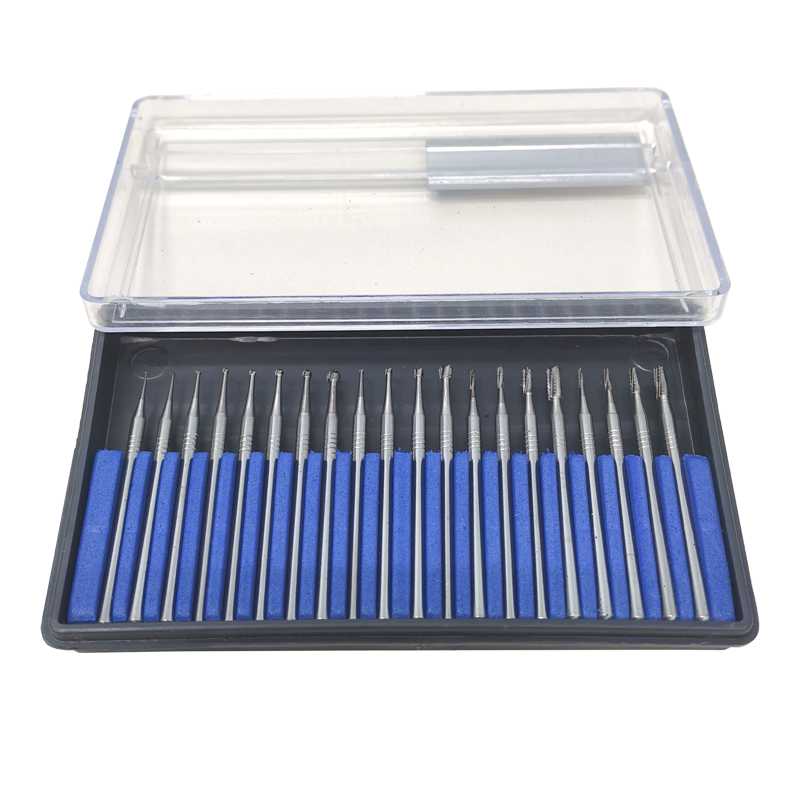 20 PCS Carbide Tungsten HP Burs For Dental Lab Metal and Ceramic Crowns ...