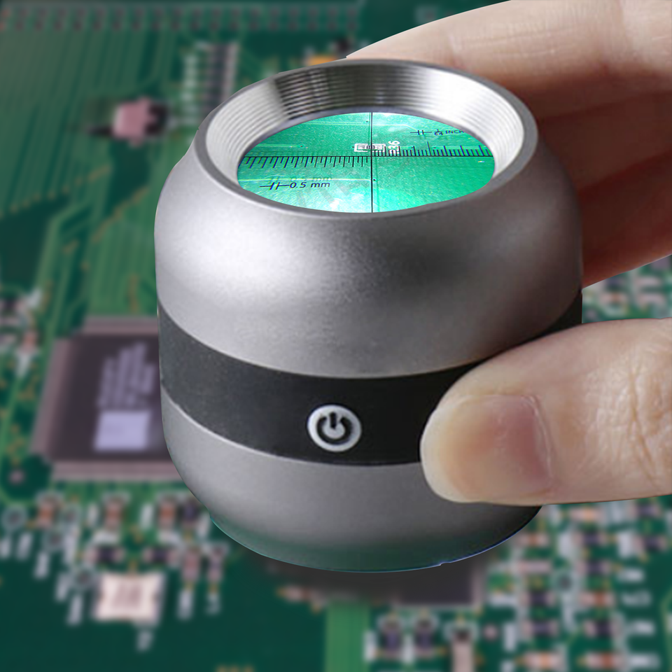 Wholesale Custom 10x Detection Magnifier UV LED Loupe