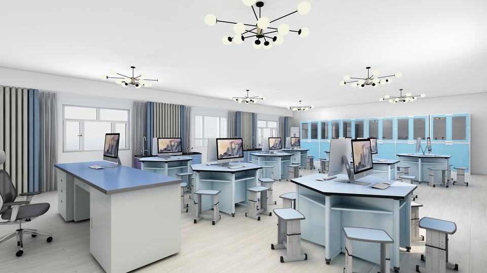 Hexagonal Duty Laboratory Table with Aluminum Frame & Corrosion ...