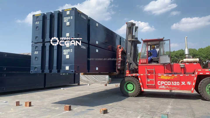 Easy Transportation and Installation Modular Crane Barge Steel Material ...