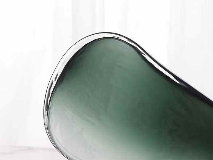 Wholesale Classic Chinese Glass Vase See-Through Green Jade Floral ...